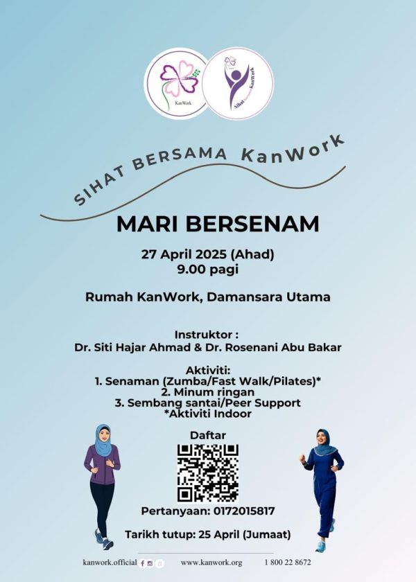 SIHAT BERSAMA Kanwork: MARI BERSENAM – https://kanwork.org